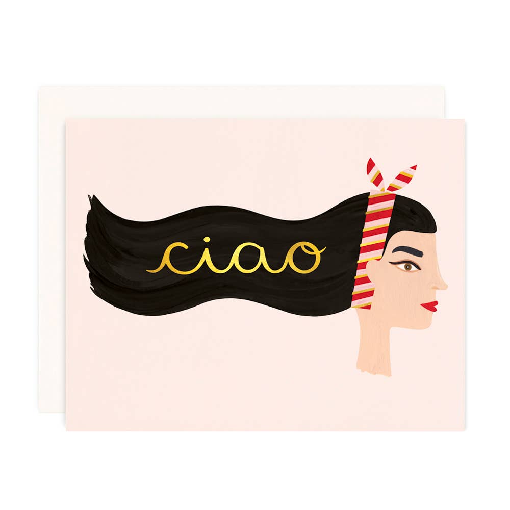 Ciao Greeting Card - Gold foil – She Loves Me