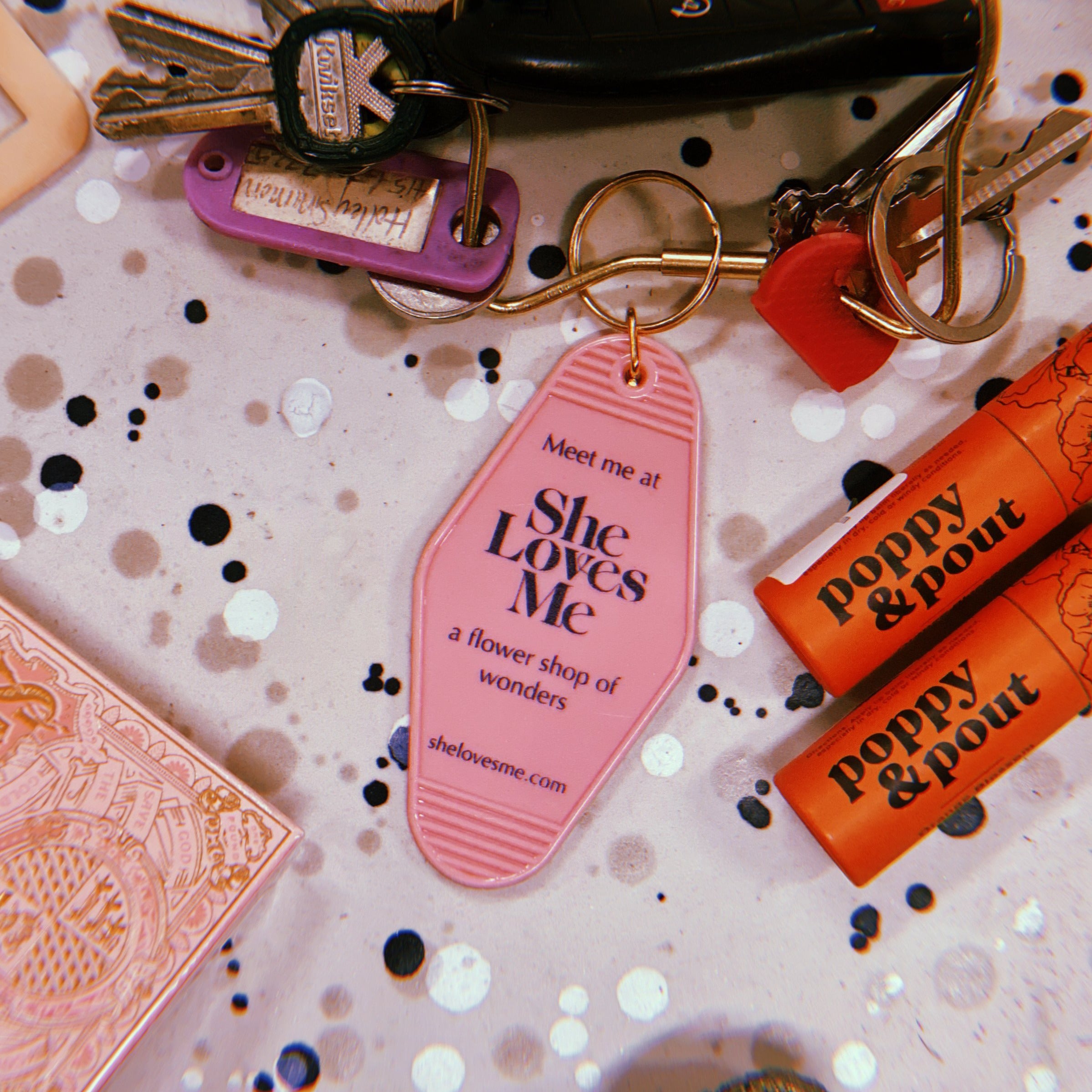 She Loves Me Keychain